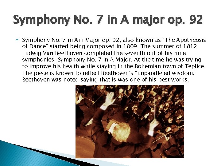 th 7 Beethoven and his symphony Power Point