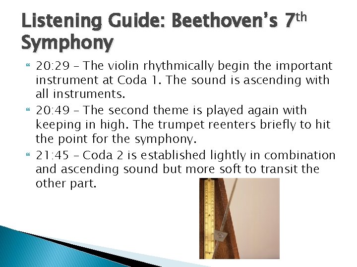th 7 Beethoven and his symphony Power Point