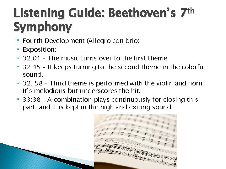 th 7 Beethoven and his symphony Power Point