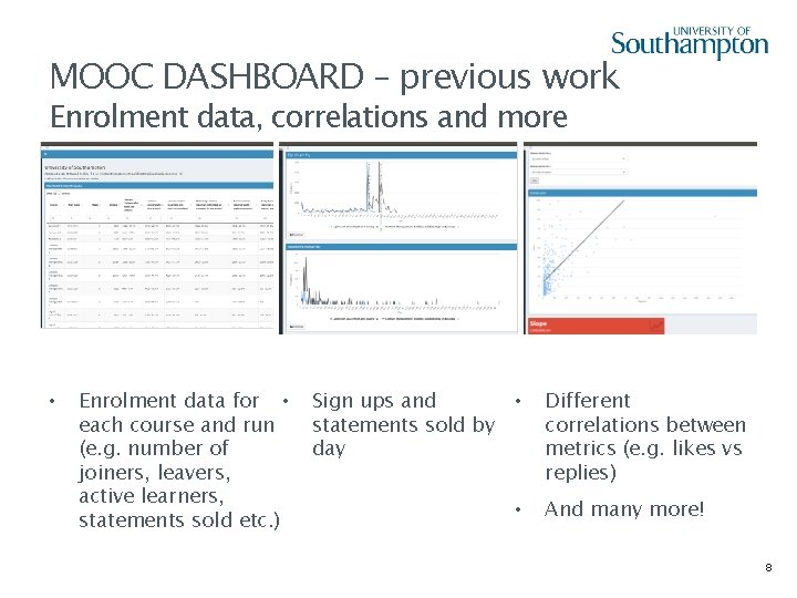 MOOC Observatory Dashboard Slides author Eugen Patrascu Presenter