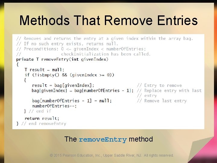 Bag Implementations that Use Arrays Chapter 2 Data
