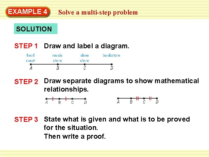 EXAMPLE 4 Solve a multistep problem Shopping Mall