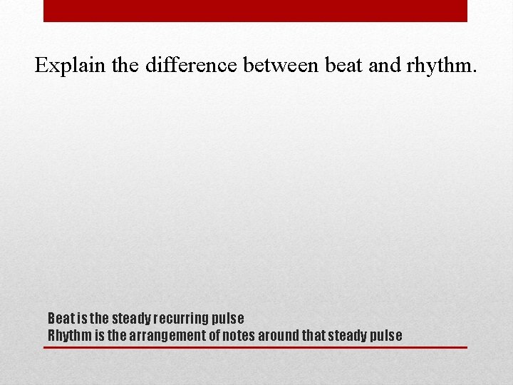 Identifying a song by the rhythm of its
