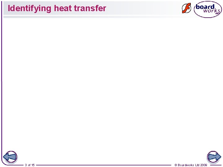 1 of 15 Boardworks Ltd 2009 Heat transfer