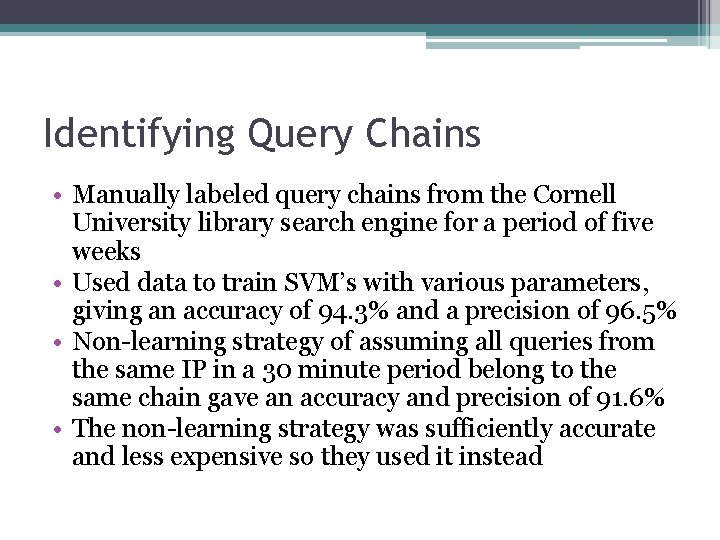 Query Chains Learning to Rank from Implicit Feedback