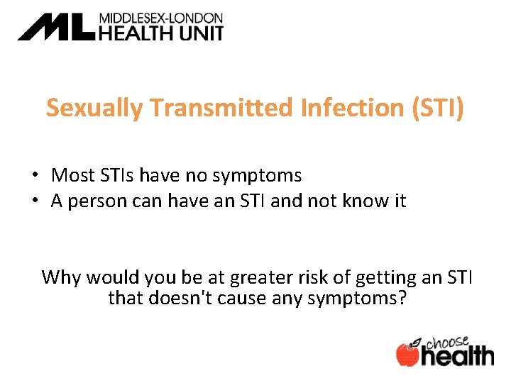 Adapted from Puberty Understanding Sexually Transmitted Infections ...