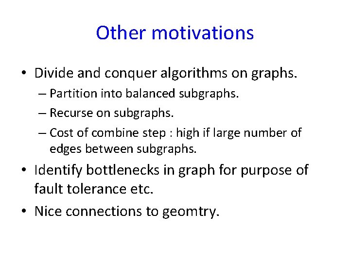 Graph Partitioning Abhiram Ranade IIT Bombay A load