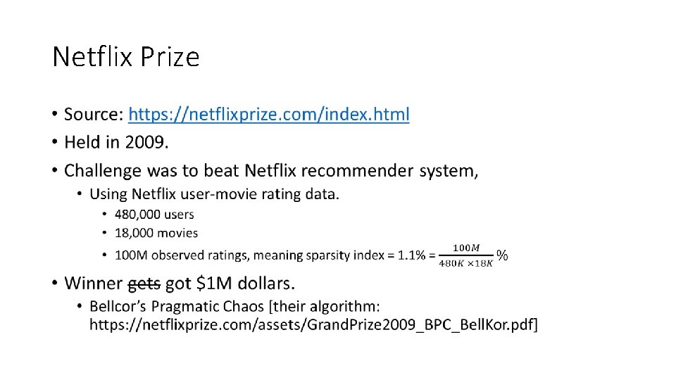 Recommender Systems Collaborative Filtering Nonnegative Matrix