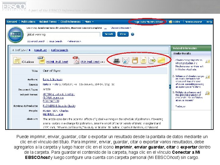 Bsqueda bsica de EBSCOhost para bibliotecas acadmicas Tutorial