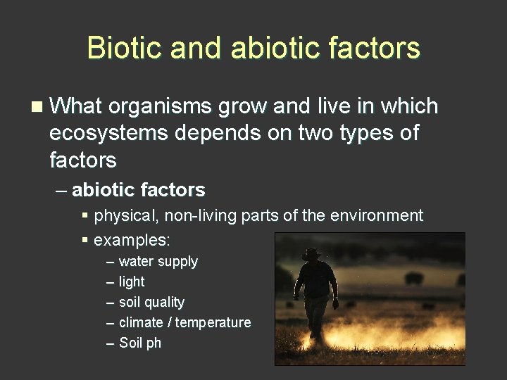 Unit D Living Systems Chapter 1 The biosphere