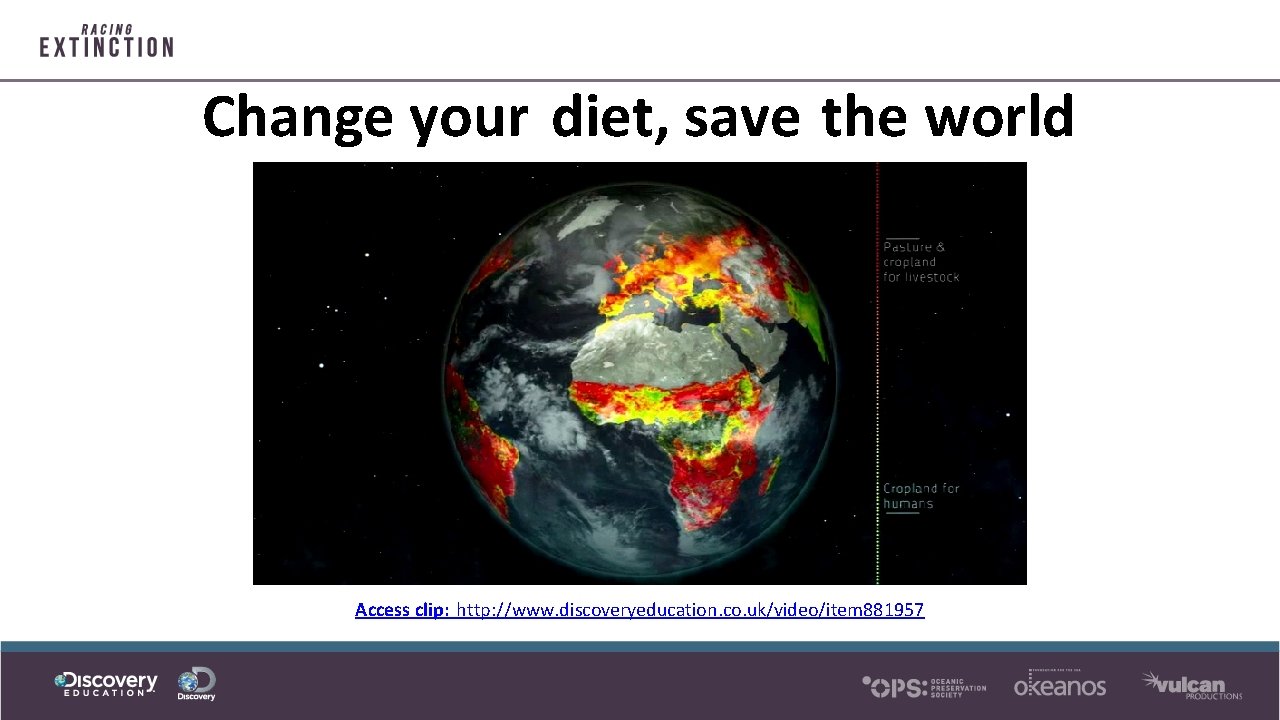 Sustainability of our food chain Food production and