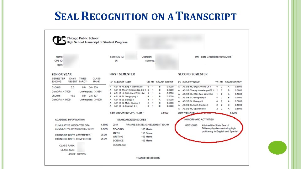 What is the State Seal of Biliteracy and