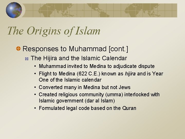 Chapter 11 Islam means submission in Arabic Story