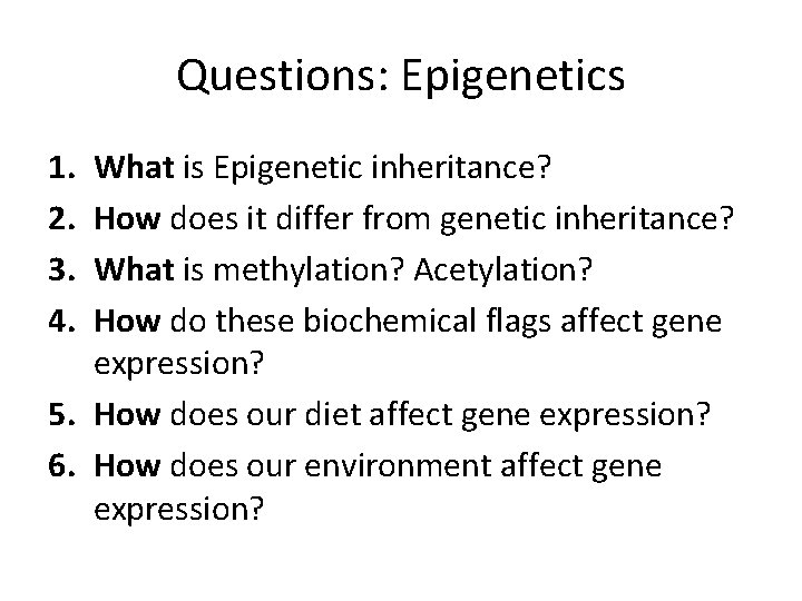 Socratic Seminar Epigenetics AP Biology Socratic Seminar Norms