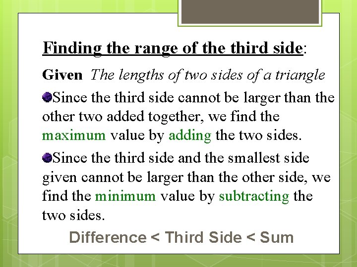 Lesson Triangle 3 3 Inequalities Modified by Lisa