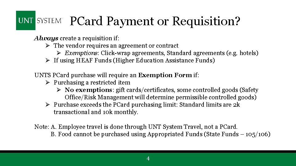 PCard Holder Approver Training 1 Learning Objectives Be