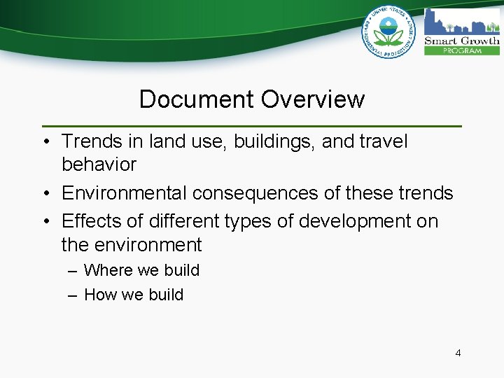 Our Built and Natural Environments A Technical Review