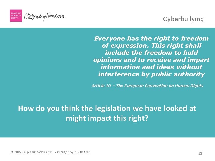 Smart Law Cyberbullying Cyberbullying Lesson Objectives By the