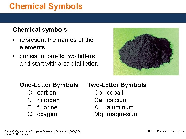 Lecture Presentation Chapter 4 Elements and Symbols Karen