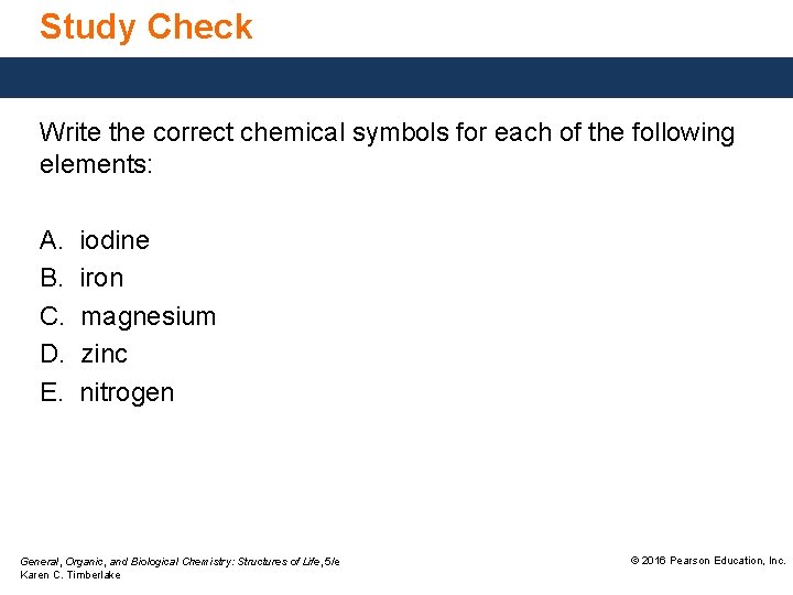 Lecture Presentation Chapter 4 Elements and Symbols Karen
