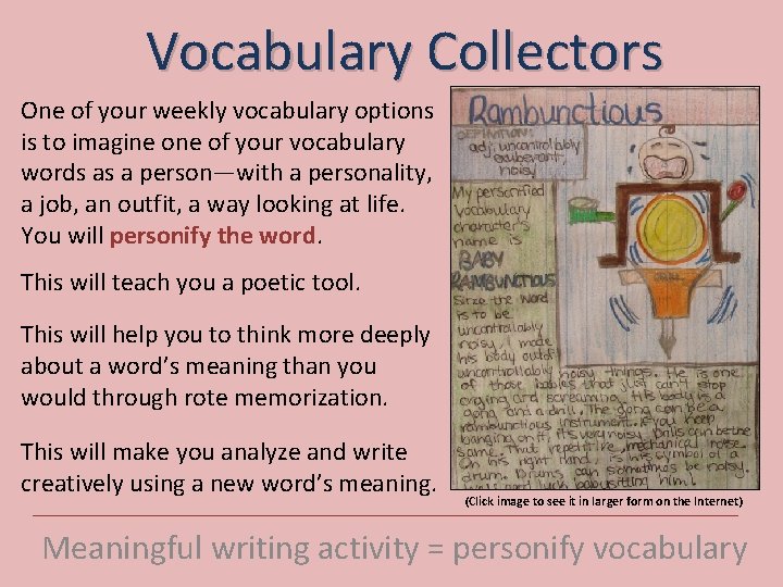 Creating Student Vocabulary Collectors A free preview from