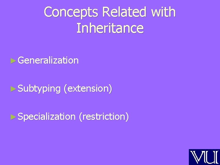 Objectoriented Programming Oop Lecture No 4 Recap Inheritance