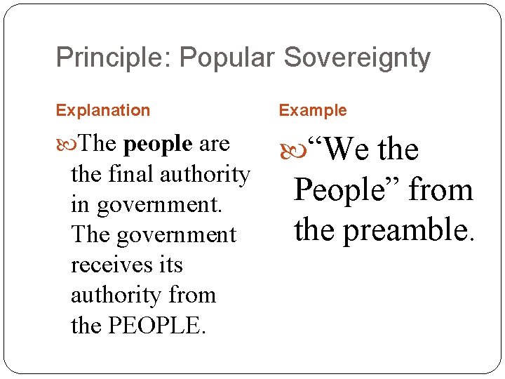 7 Principles of the Constitution How to remember