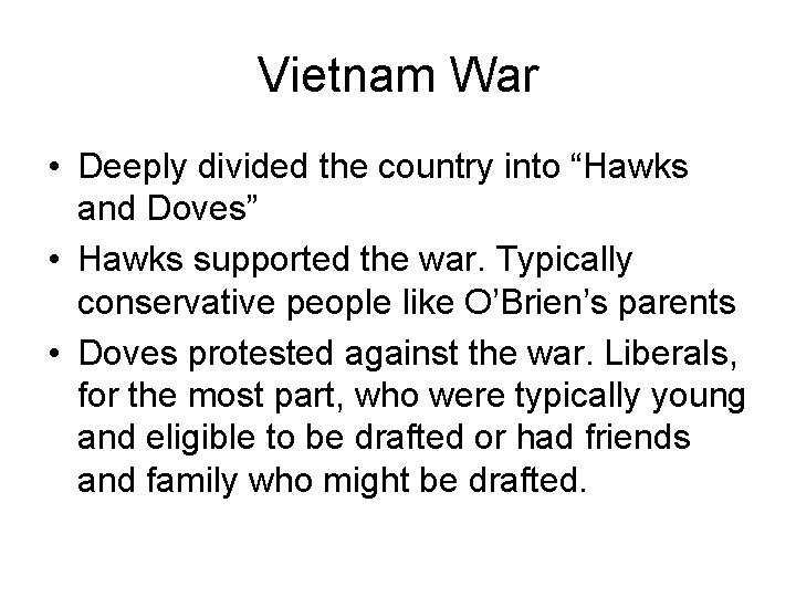 Tim OBrien The Things They Carried Overview Tim