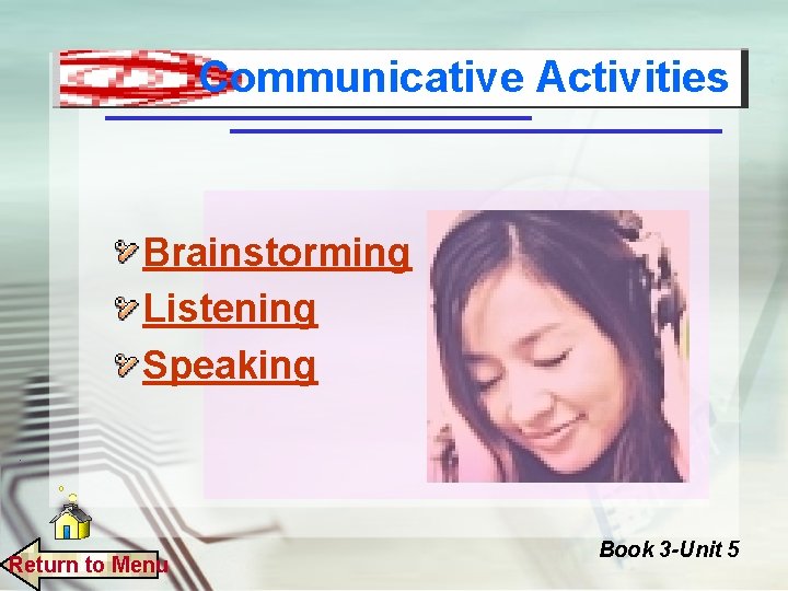 Part I Communicative Activities Book 3 Unit 5