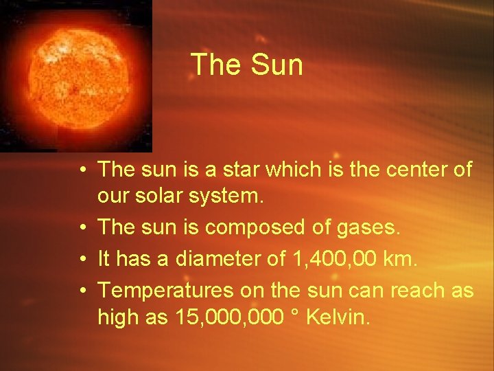 Our Solar System Fifth Grade Presentation By Andrea