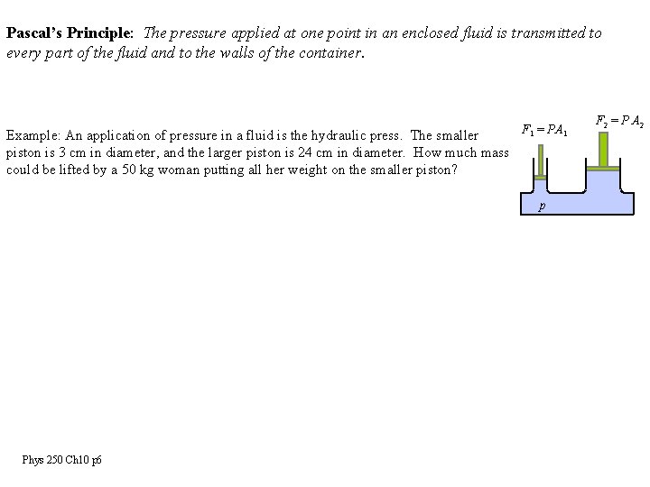 Chapter 10 Fluids substances which flow Liquids take