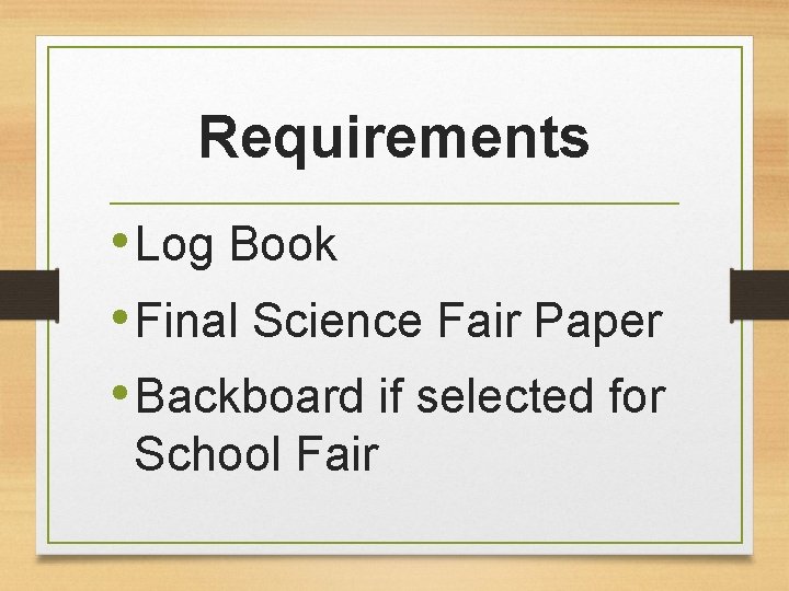 Science Fair Information Introduction All Stockbridge Middle School