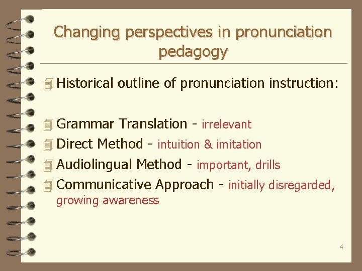 Beyond listen and repeat an overview of English