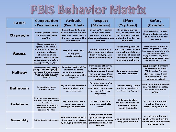Goals for the day What is PBIS and