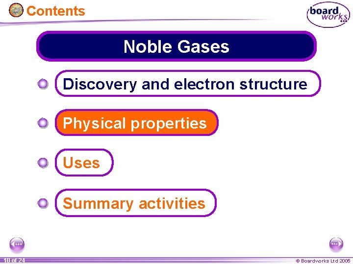 KS 4 Chemistry Noble Gases 1 of 24