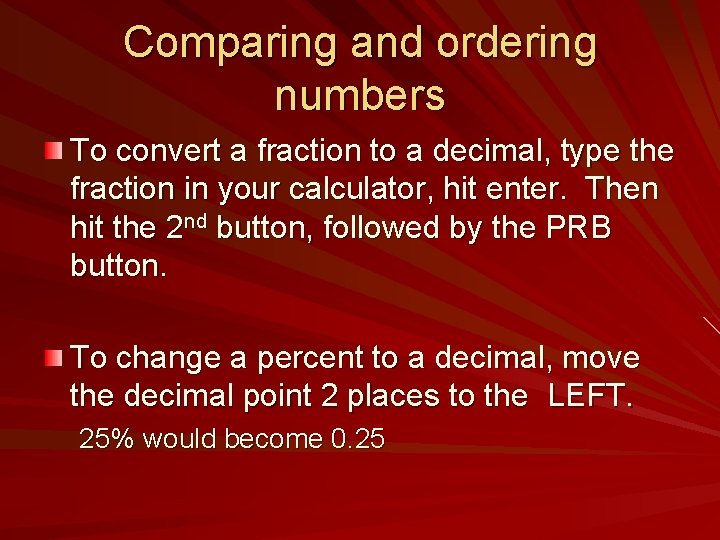 Section 2 7 Comparing and Ordering Rational Numbers