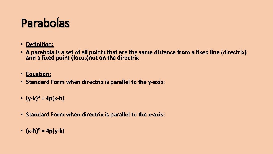 Parabolas and Sports By Valerie Belew History of