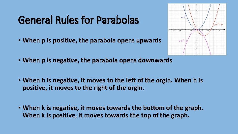 Parabolas and Sports By Valerie Belew History of