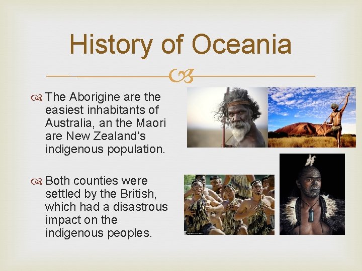 Oceania Written by SAHS Edited by Mr Barkhau