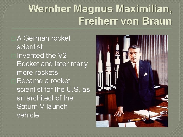 V 2 ROCKET LAUNCH Presentation by Austin Ford