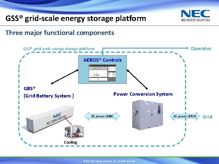 NEC Energy Solutions Energy Storage for Grid Stabilization