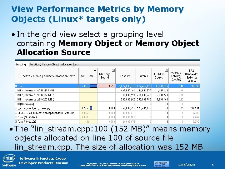 Memory Access analysis in VTune 2016 Dmitry Ryabtsev