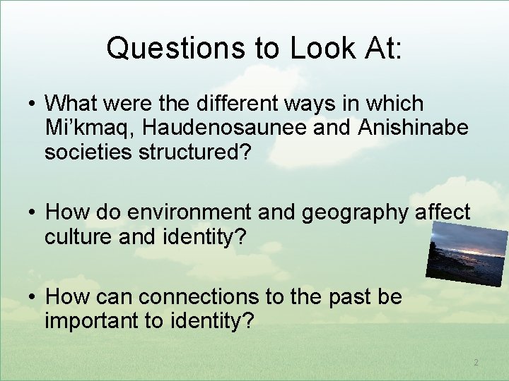 Three of Canadas First Nations Mikmaq Haudenosaunee Anishinabe