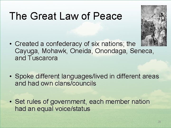 Three of Canadas First Nations Mikmaq Haudenosaunee Anishinabe