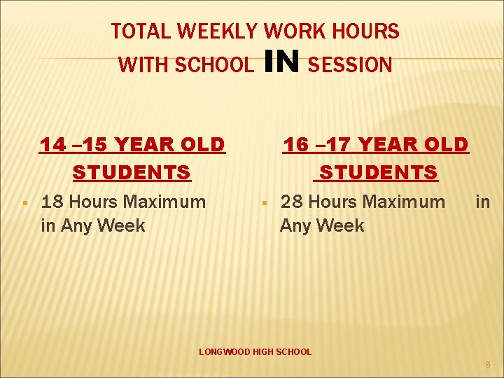 CHILD LABOR LAWS Sheila K Pawlowski SchooltoCareer Coordinator