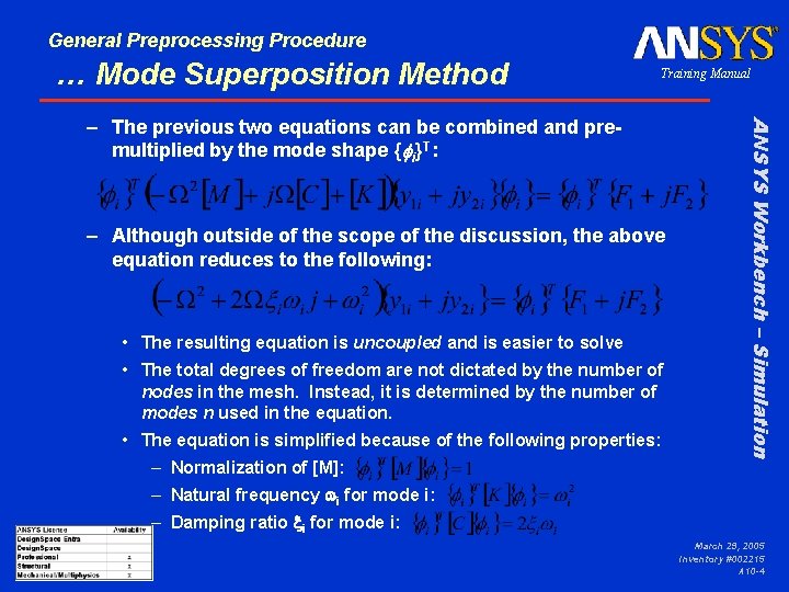 Appendix Ten Harmonic Analysis General Preprocessing Procedure Background