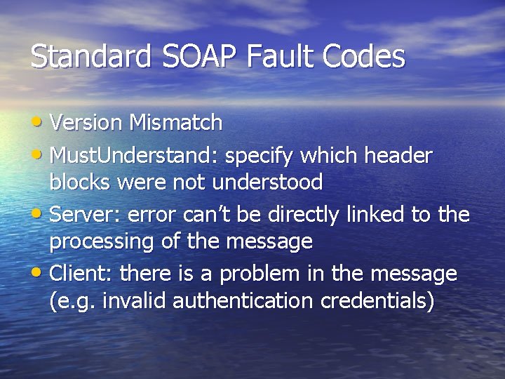 The Simple Object Access Protocol SOAP Ted Huffmire