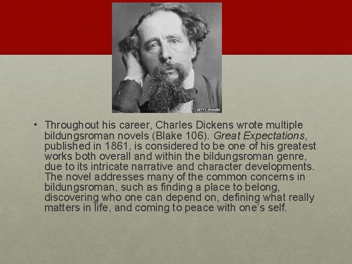 Bildungsroman and Great Expectations Definition Bildungsroman is a