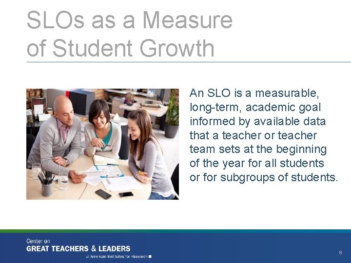 Introduction to Student Learning Objectives Presenter Names Month