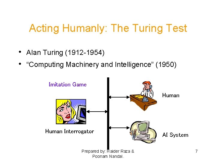 Artificial Intelligence 1 Outline 1 Introduction 2 Problems